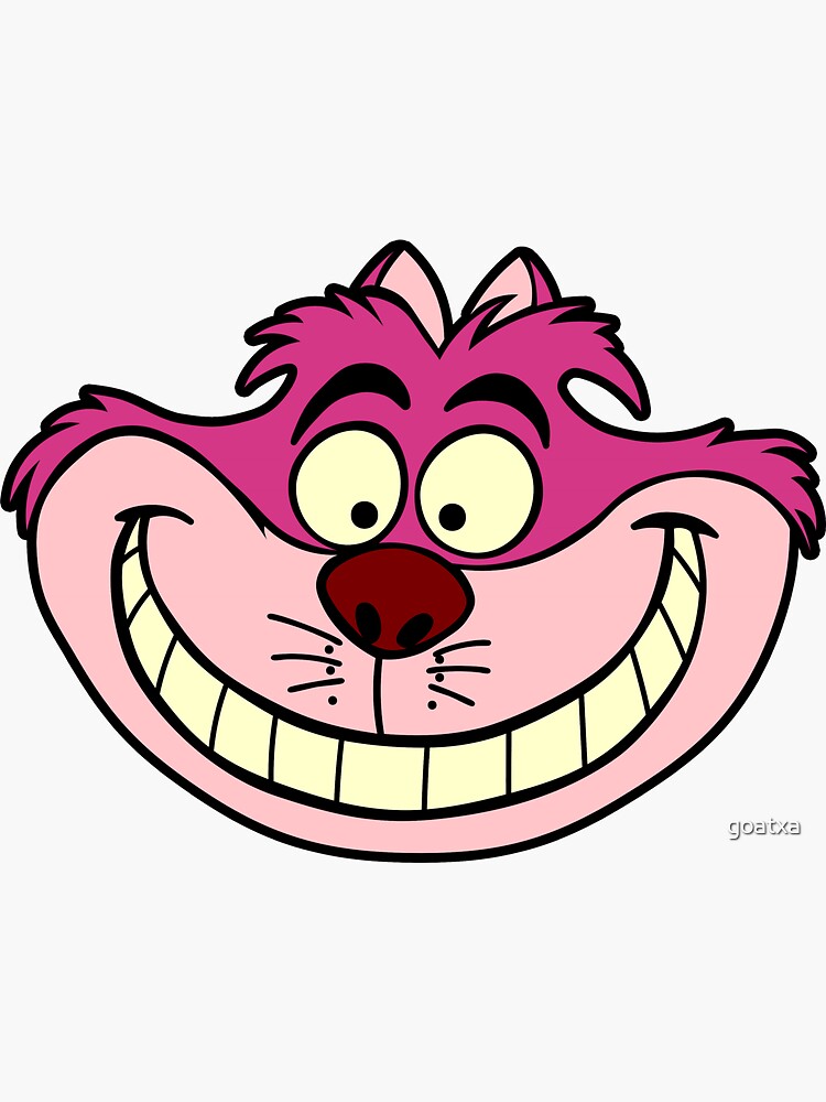 "Cat of Chesire" Sticker by goatxa | Redbubble
