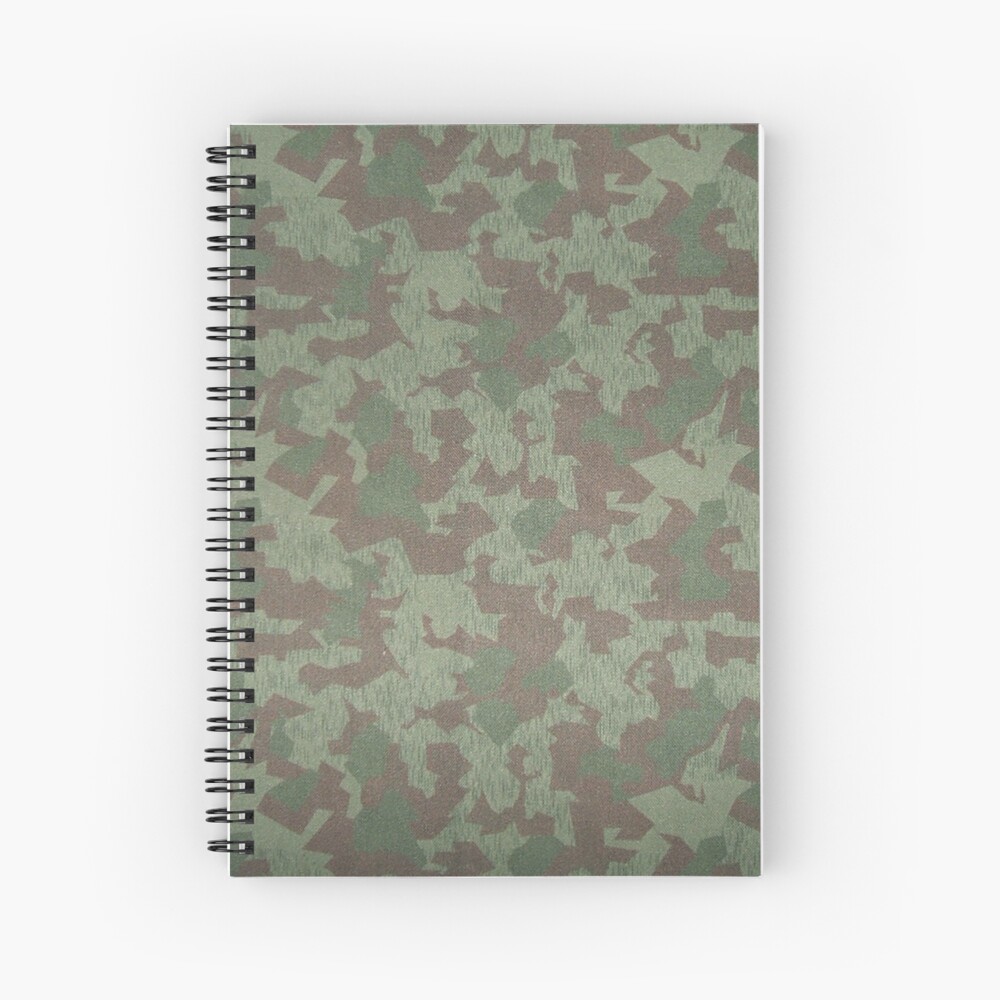 "WW2 German Splinter Camo" Spiral Notebook by Jonazas | Redbubble