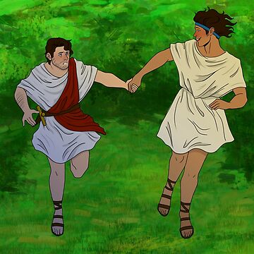 "Odysseus and Polites" Sticker for Sale by Lackidasacole | Redbubble