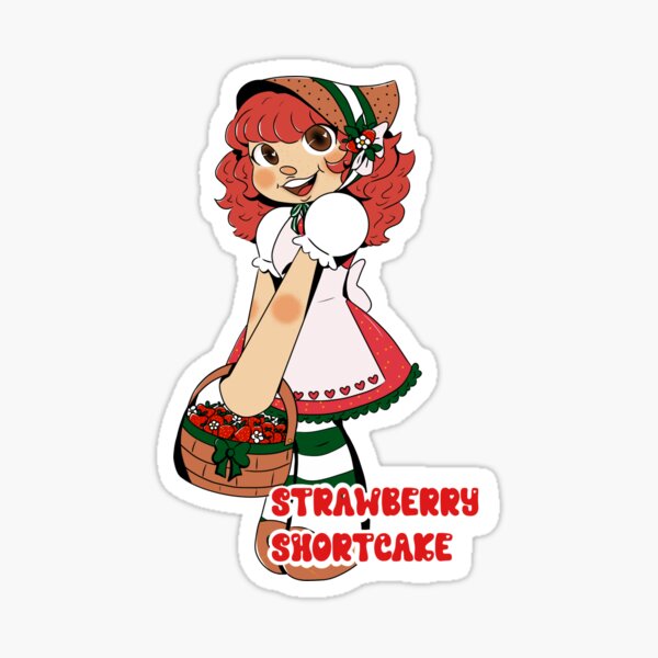 "Strawberry Shortcake " Sticker for Sale by CandyTkk | Redbubble