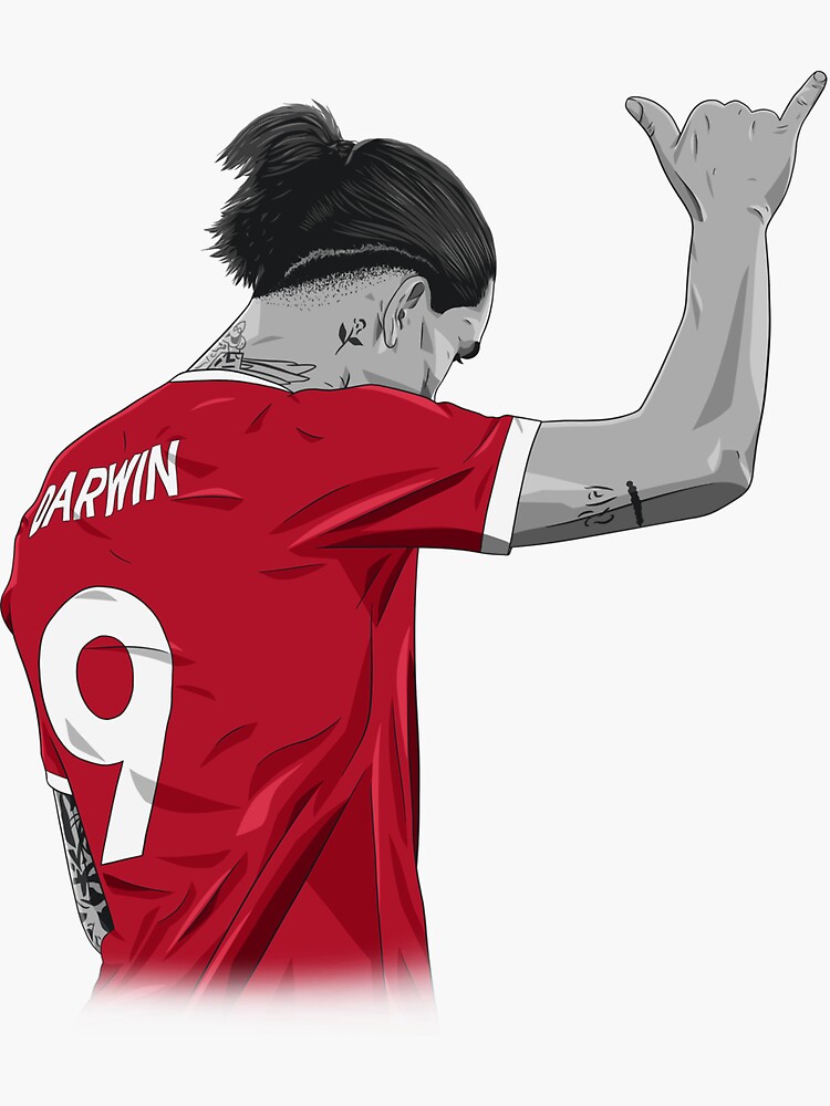 "Darwin Núñez" Sticker for Sale by ariev194 | Redbubble