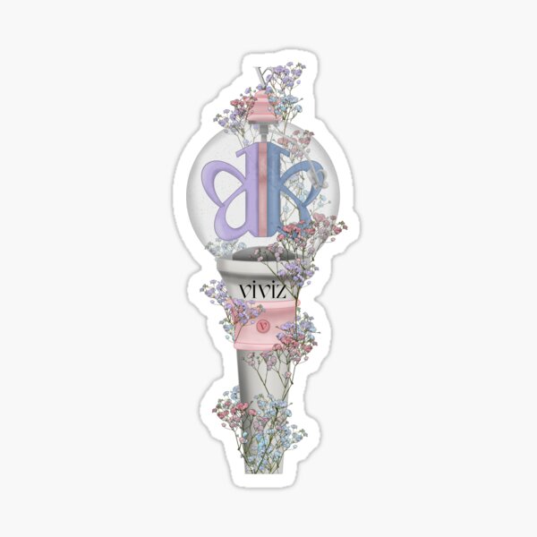 "Viviz Floral Lightstick kpop " Sticker for Sale by RetroAttic | Redbubble