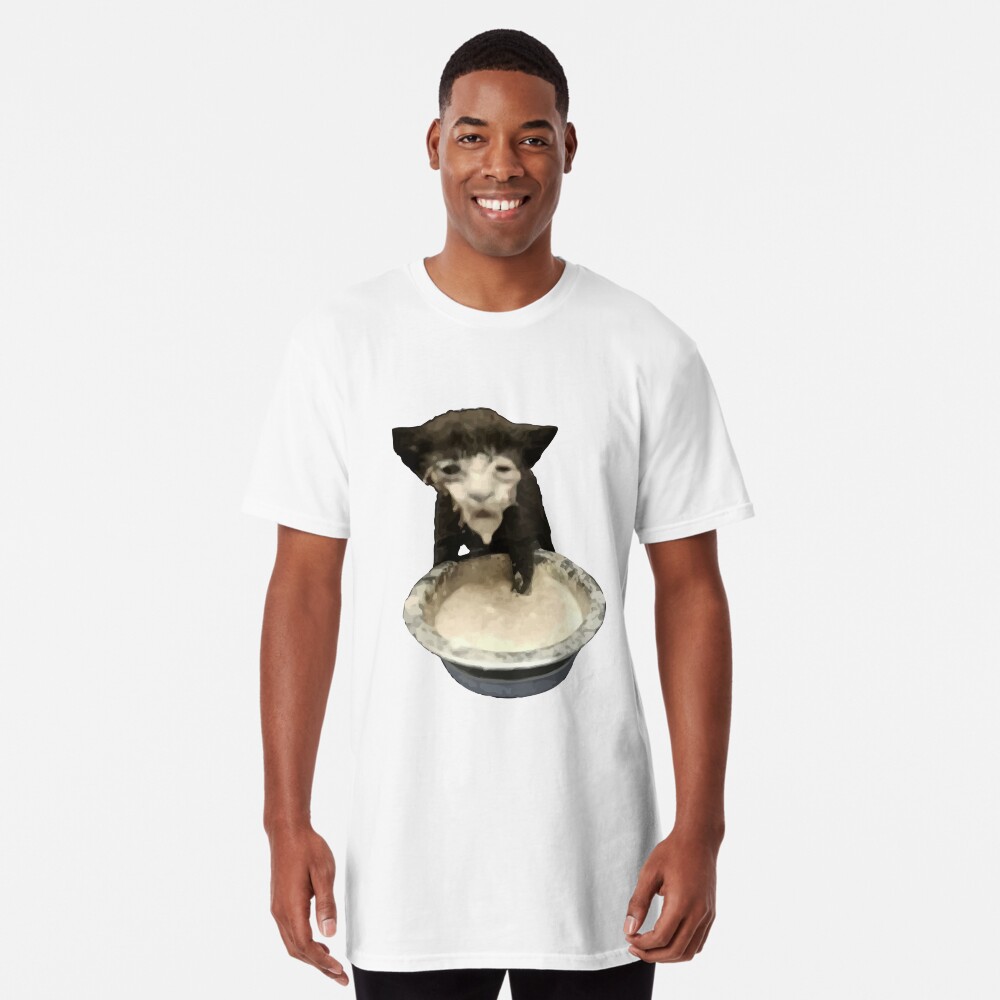 "Milk Face Cat Meme (Cursed Milk Cat)" Sticker for Sale by IcePools ...