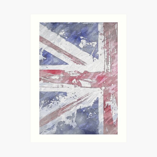 "Rustic Union Jack Flag" Art Print by BethsdaleArt | Redbubble