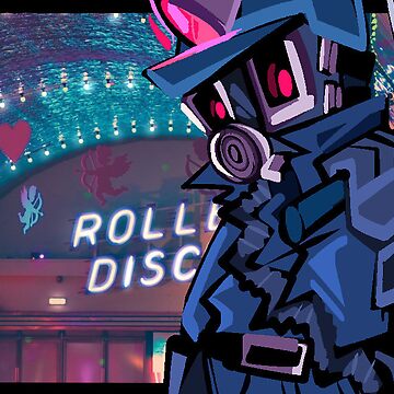 "Harry Warden Roller Disco" Sticker for Sale by Regularsweater | Redbubble