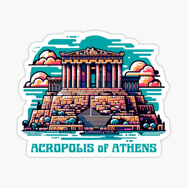 "Acropolis of Athens" Sticker for Sale by NPStudio | Redbubble