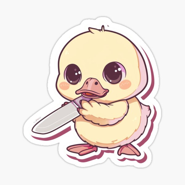 "angry duck" Sticker by Dreamtopia1 | Redbubble