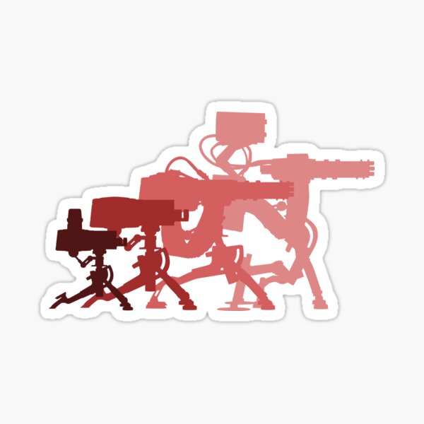 "TF2 Sentry Lineup - Red" Sticker for Sale by TheDeepMachine | Redbubble