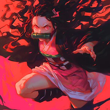 "Nezuko DS Cute Anime Girl" Poster for Sale by DGitaldreamgirl | Redbubble