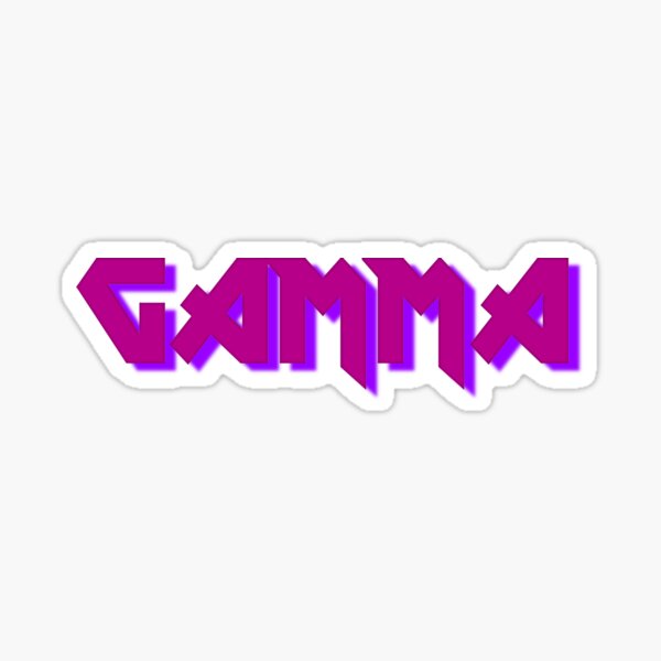 "Gamma" Sticker for Sale by juliabowers8 | Redbubble