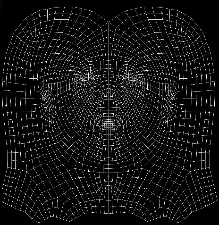 "Human Face in an Abstract Form UV Mapping" by ARealTees | Redbubble