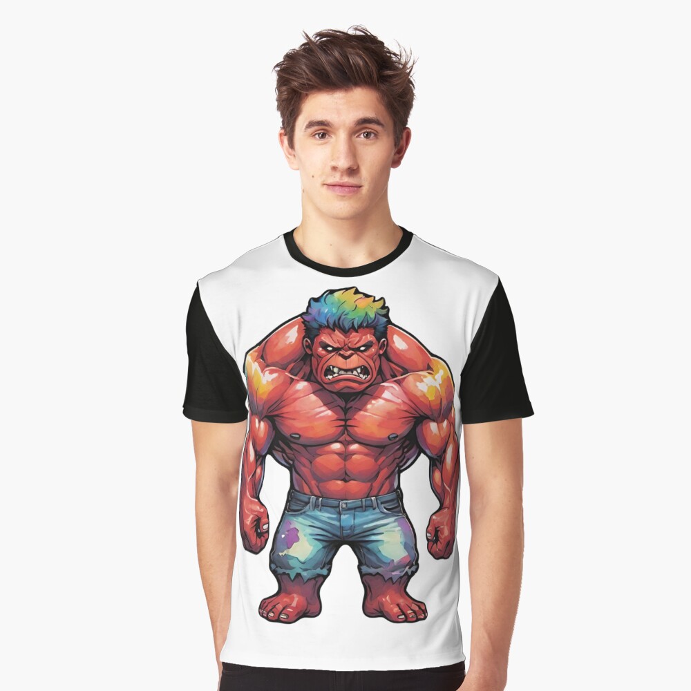 "Red Hulk" Sticker for Sale by JamieRainbow | Redbubble