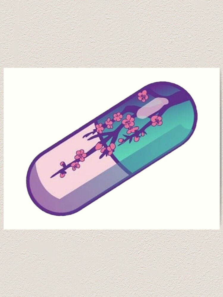 "Aesthetic Pill" Art Print for Sale by Indigorunner | Redbubble