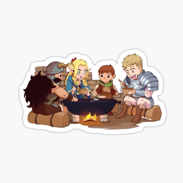 "Dungeon Meshi" Sticker for Sale by NoctusWolf | Redbubble