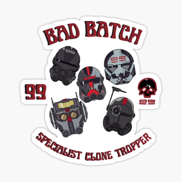 "The Bad Batch" Sticker for Sale by MIllustrations9 | Redbubble