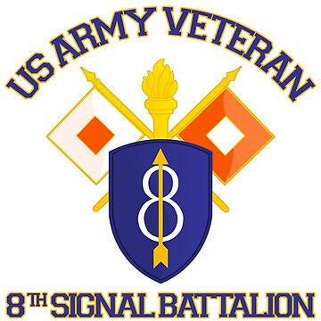 "8th Infantry Division Signal Bn" Art Board Print for Sale by ...