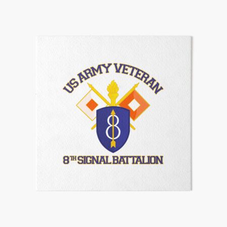 "8th Infantry Division Signal Bn" Art Board Print for Sale by ...