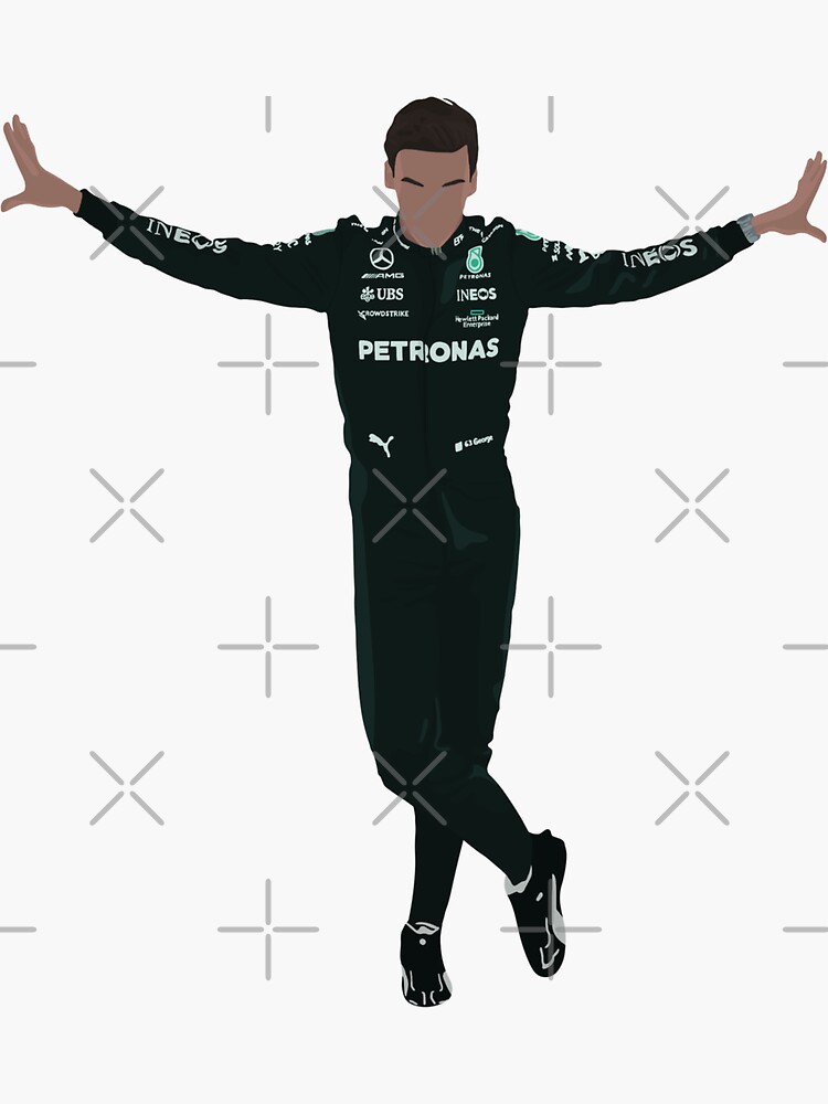 "George Russell" Sticker for Sale by makistickers | Redbubble