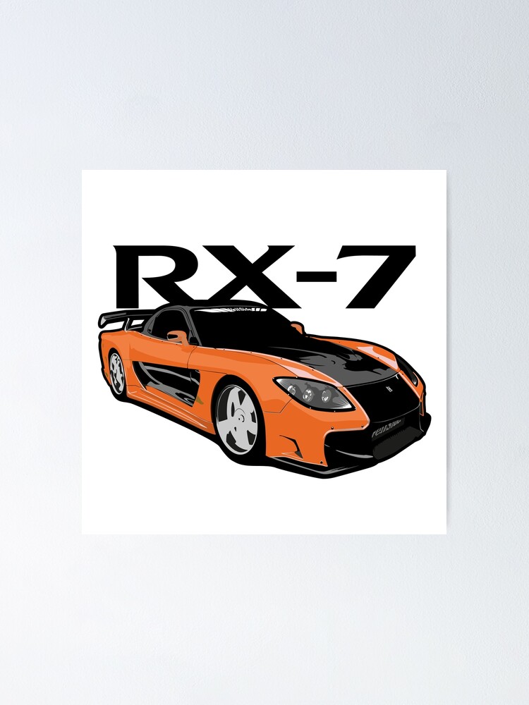 "RX7 Tokyo Drift" Poster for Sale by rlart | Redbubble