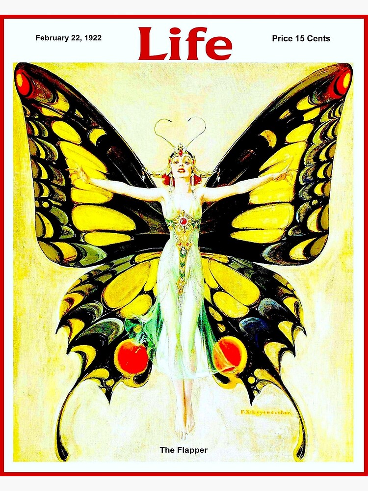 "LIFE : Vintage 1922 Flapper Pastel Colored Print" Poster for Sale by ...