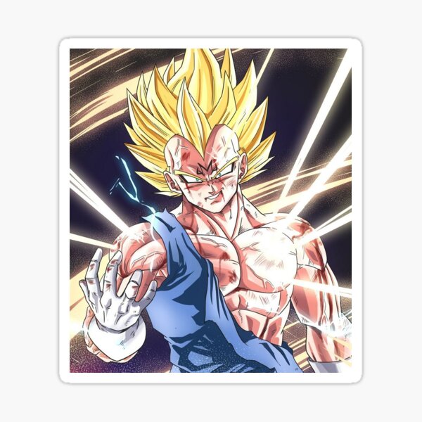 "Majin vegeta" Sticker by Dzpoto | Redbubble