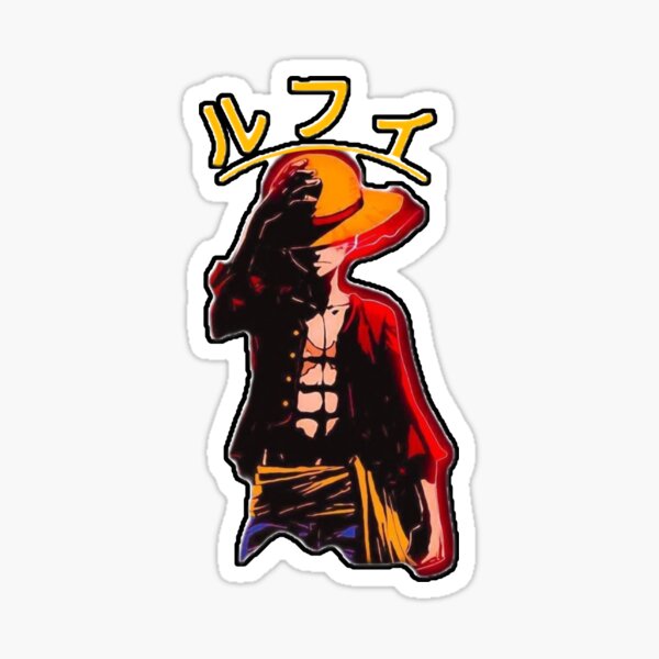 "Luffy" Sticker for Sale by PicturePoet | Redbubble