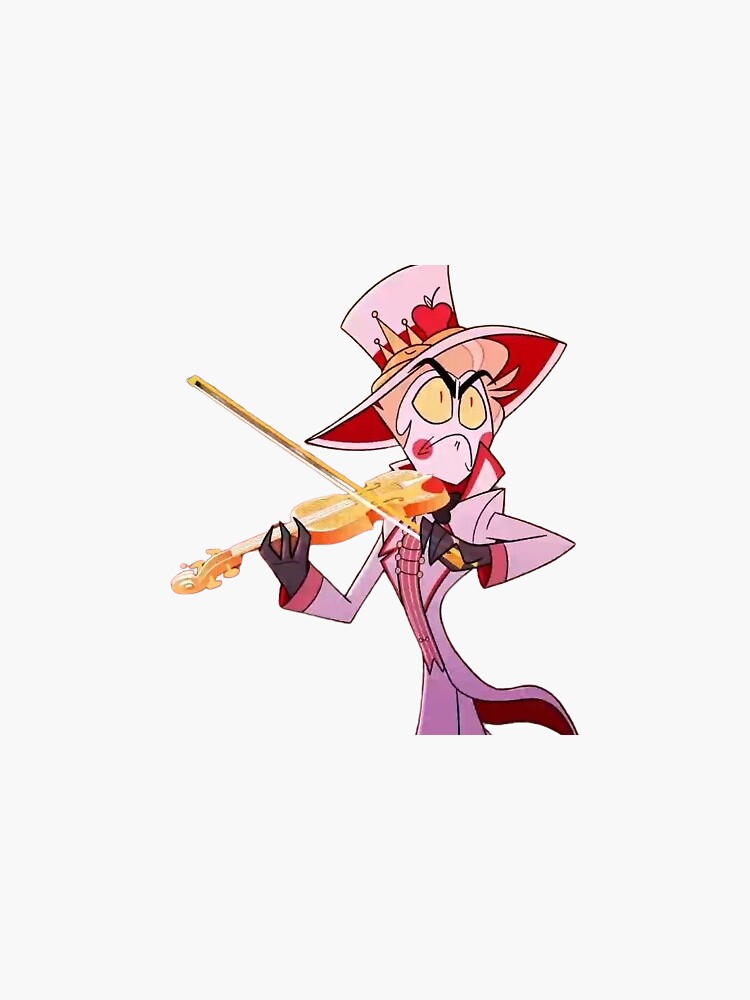 "Lucifer aggressively playing the violin sticker" Sticker for Sale by ...