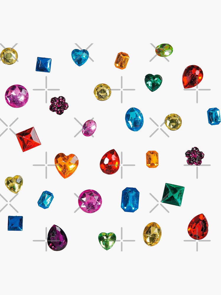 "y2k rhinestones" Sticker for Sale by delicate-pov | Redbubble