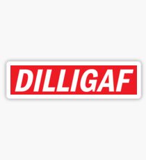 Dilligaf Stickers | Redbubble