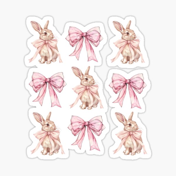 "Bunny Coquette Bow, Soft Girl, Trendy Easter Rabbit, Coquette ...
