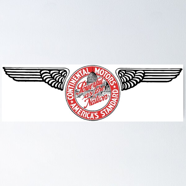 "Continental Aircraft Engines Vintage logo Powerful as the Nation ...