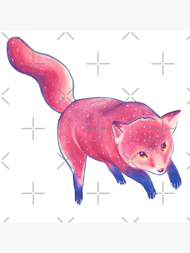 "Beautiful Watercolor Fox jumping Painting" Poster for Sale by Kooky ...