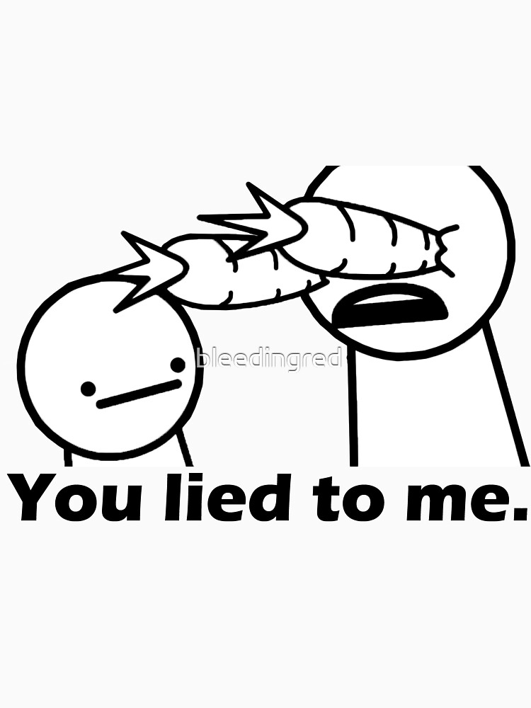 "ASDF - You Lied to Me" Essential T-Shirt for Sale by bleedingred ...