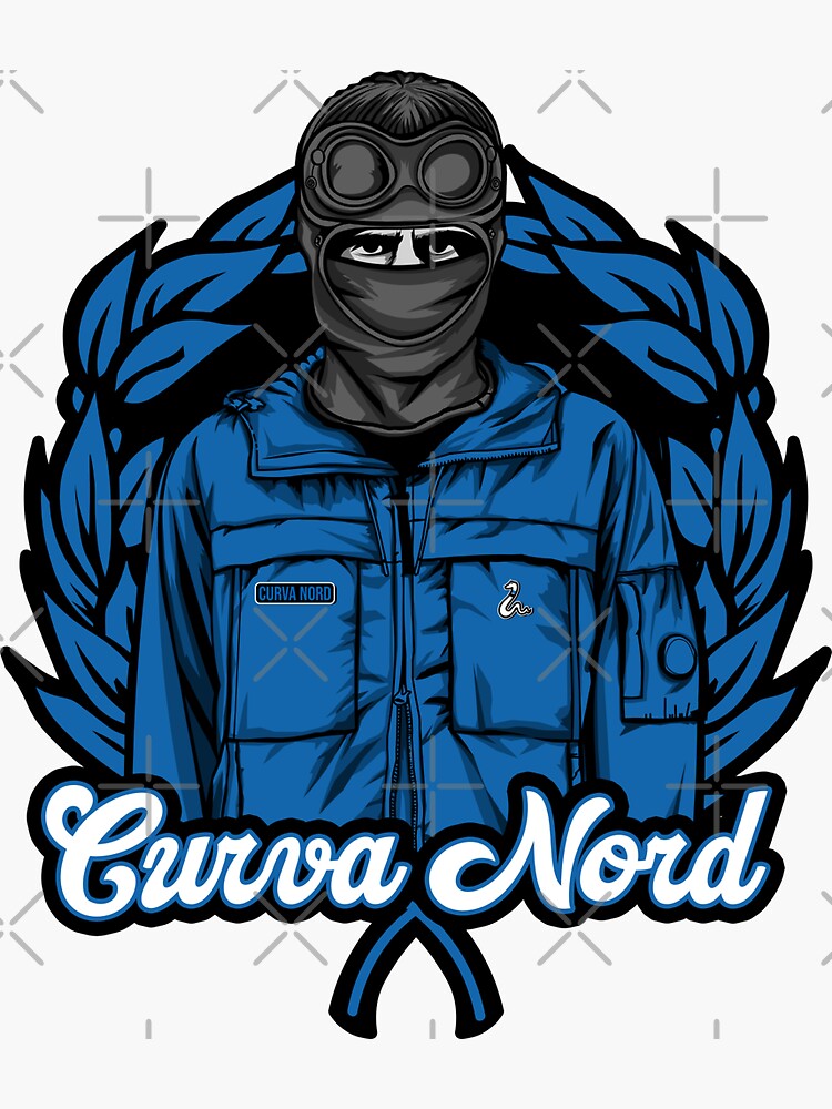 "Curva north inter" Sticker by lounesartdessin | Redbubble