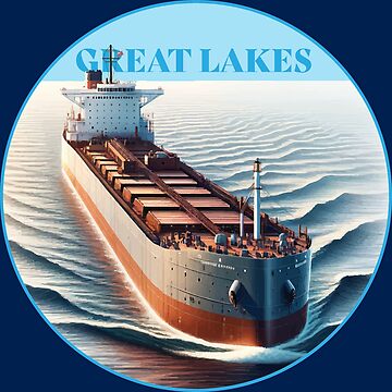 "Great Lakes Ore Freighter" Sticker for Sale by NPStudio | Redbubble
