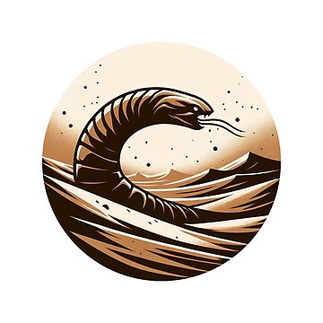 "Dune - Sandworm V2" Sticker for Sale by nostalgiapress | Redbubble