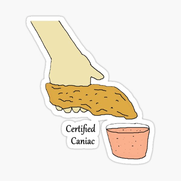 "Certified Canes Caniac - MS Paint" Sticker for Sale by BeanosPaintArt ...