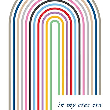 "In My Eras Era Aesthetic Taylor Colors Retro Rainbow With TTPD ...
