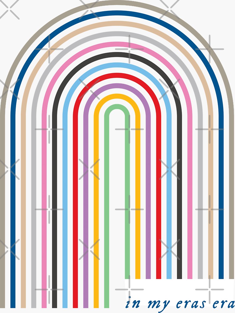 "In My Eras Era Aesthetic Taylor Colors Retro Rainbow With TTPD ...