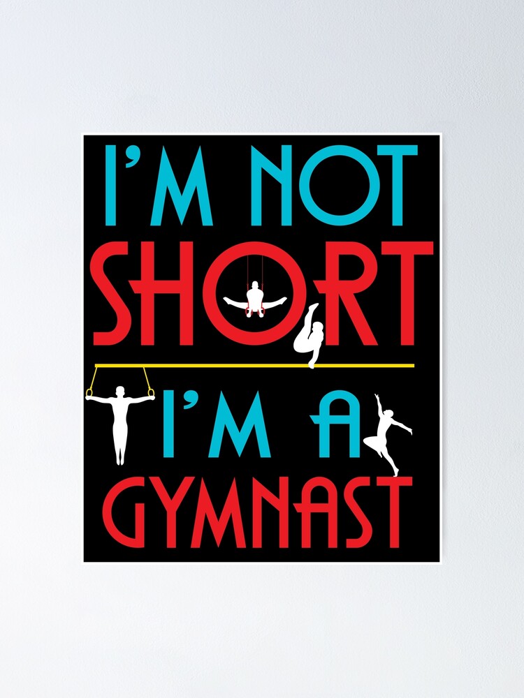 "im not short im a gymnast | gymnast shirt | gymnast gifts | gymnast ...