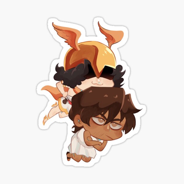 Pegatina con la obra «HERMES AND ODYSSEUS» de Ximenitanatzel | Redbubble