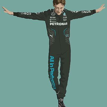 "George Russell" Sticker for Sale by makistickers | Redbubble