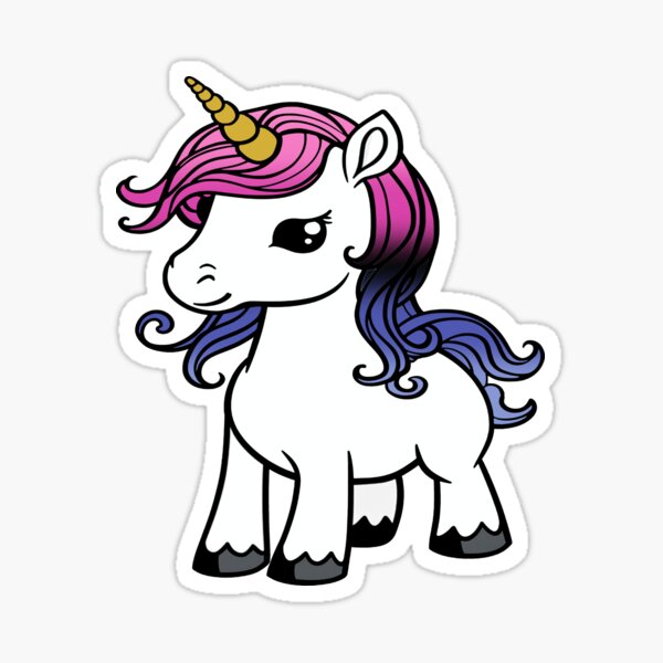 "Cute Omnisexual Pride Flag Unicorn, Subtle Kawaii Omnisexual Unicorn ...