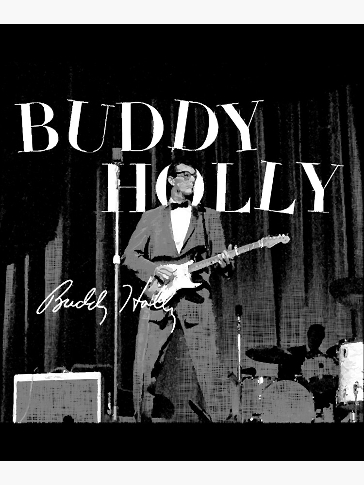 "Popular Buddy Holly singer" Poster for Sale by lukelija | Redbubble