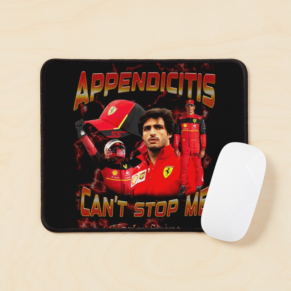 "Carlos Sainz Appendicitis meme" Sticker for Sale by Kelcey Firth ...