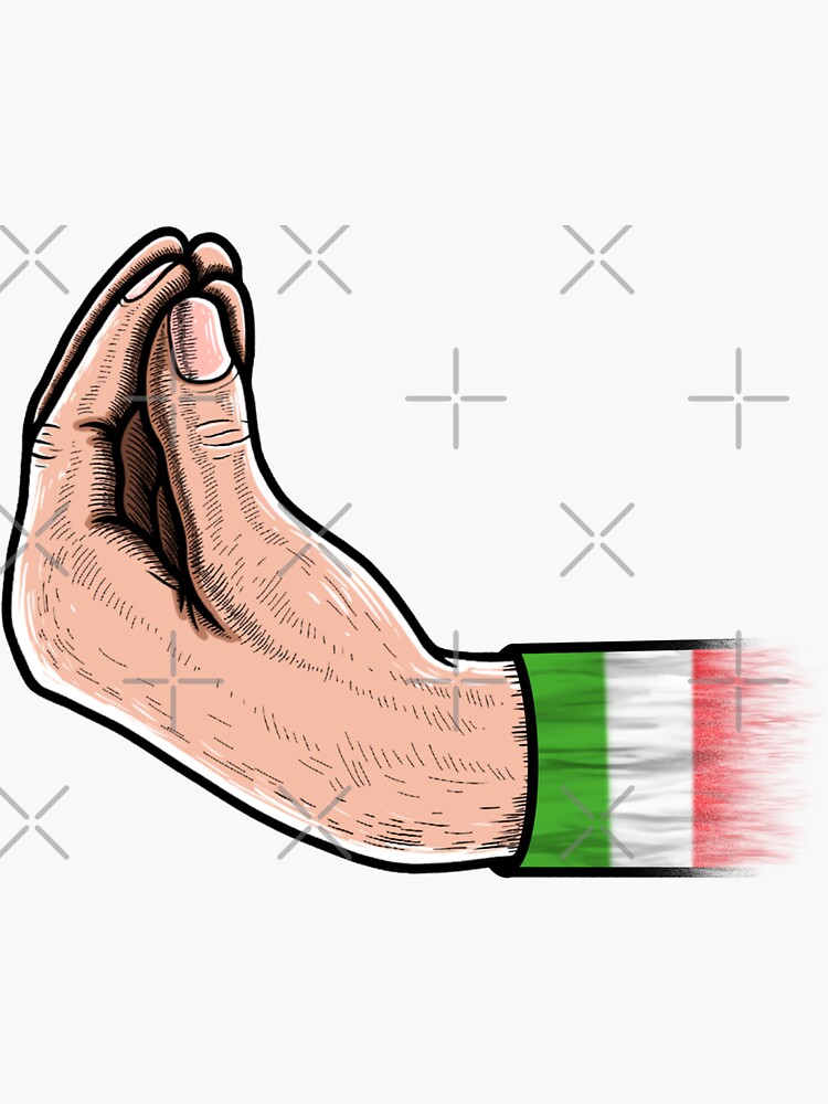 "Italian hand gesture" Sticker for Sale by Aeartcreative5 | Redbubble