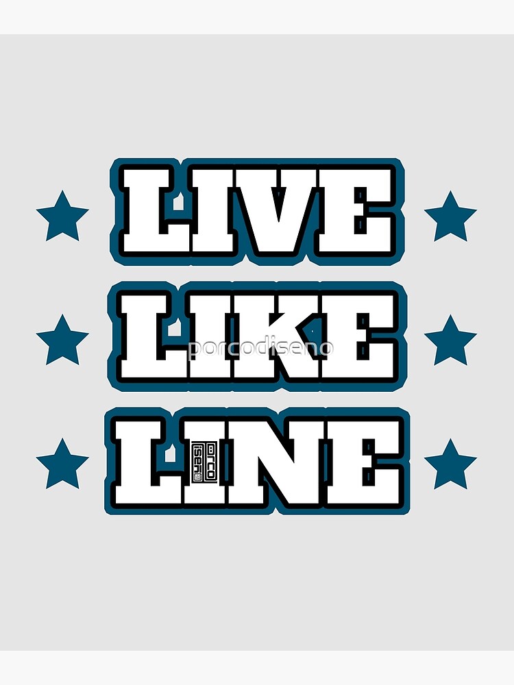 "Cool Live Like Line Star Volleyball Team Sports Play" Poster by ...