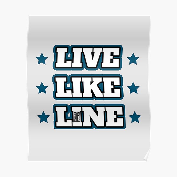 "Cool Live Like Line Star Volleyball Team Sports Play" Poster by ...