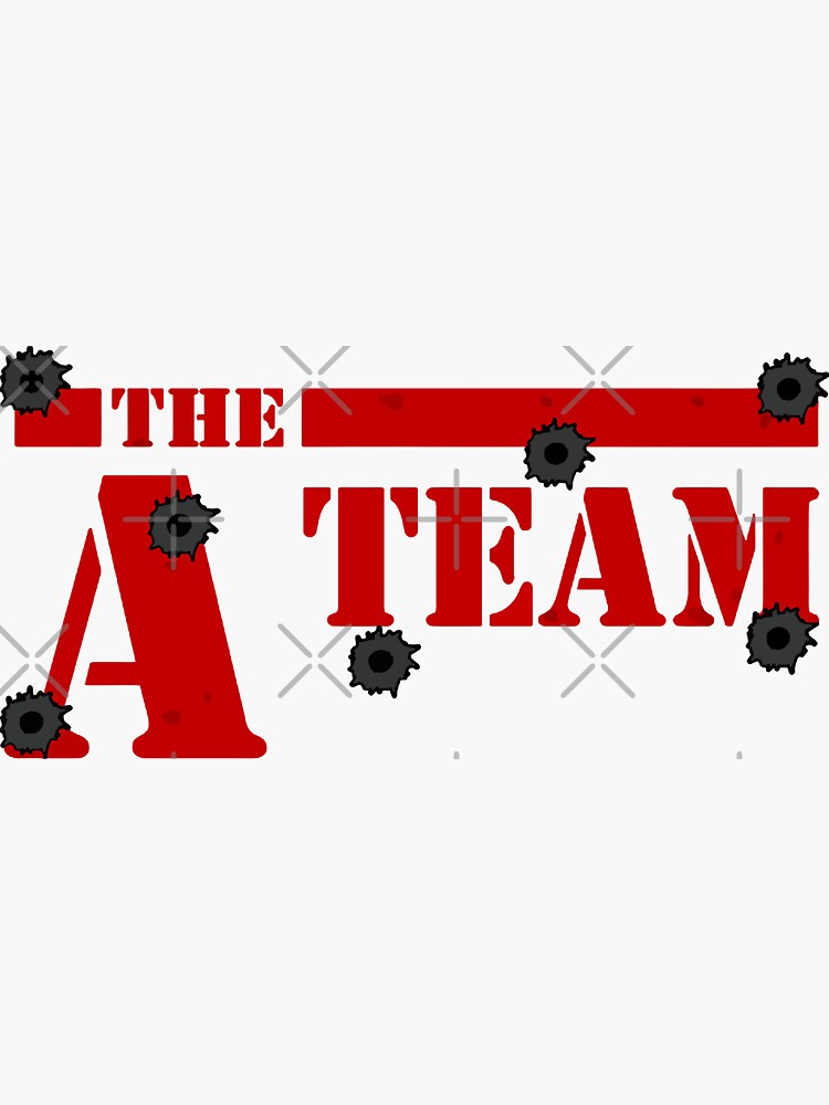 "the A team Logo" Sticker by PackMan44 | Redbubble