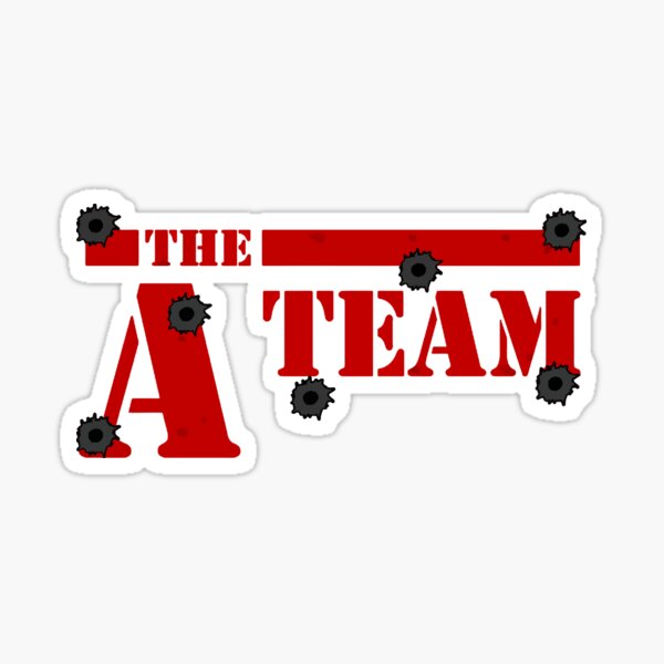 "the A team Logo" Sticker by PackMan44 | Redbubble